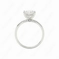 Cora Jewellery 2CT Bridge Diamond Cushion Moissanite Solitaire ...