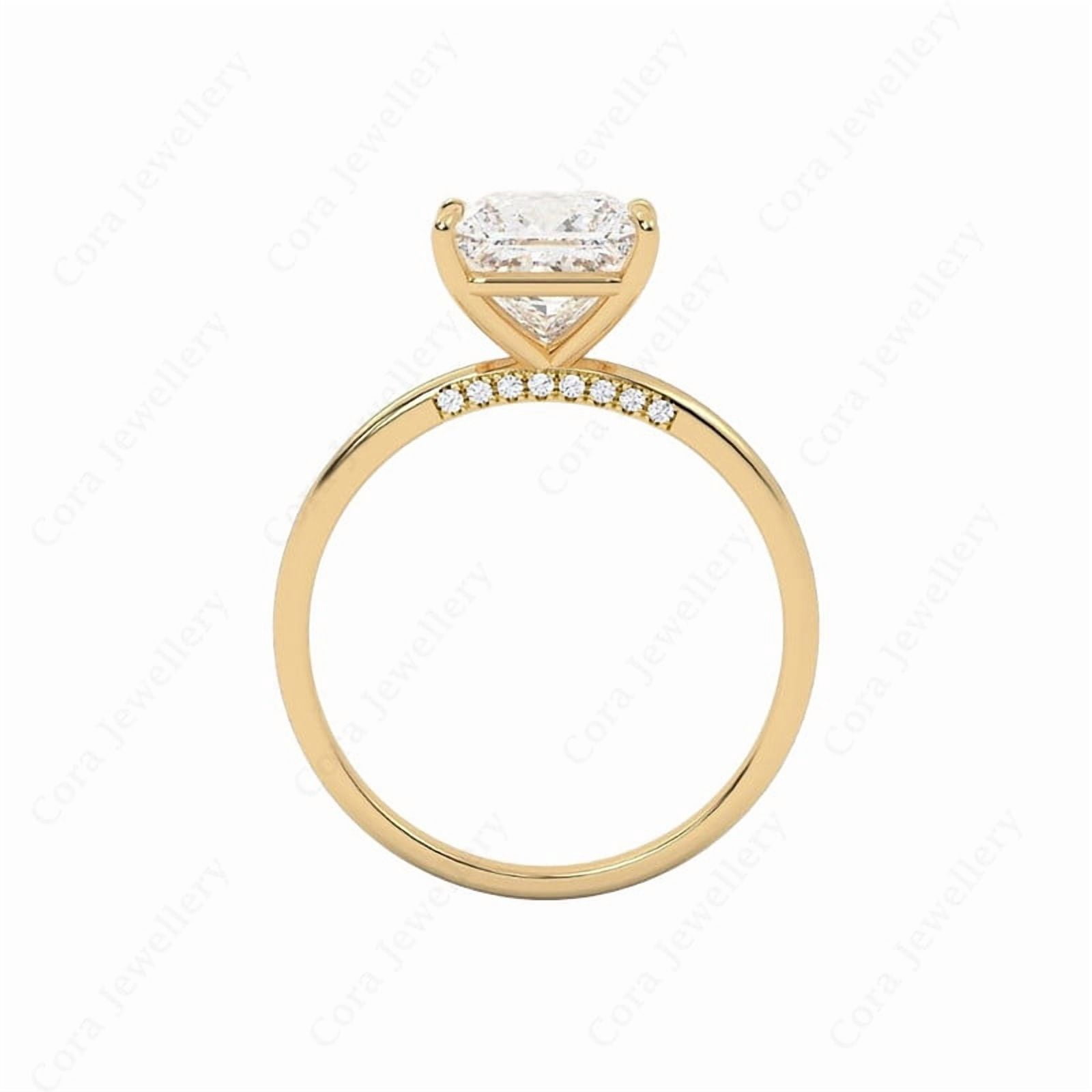 Cora Jewellery 2CT Bridge Diamond Marquise Moissanite Solitaire ...