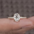 Cora Jewellery 3CT Oval Moissanite Simple Solitaire Engagement Ring For ...