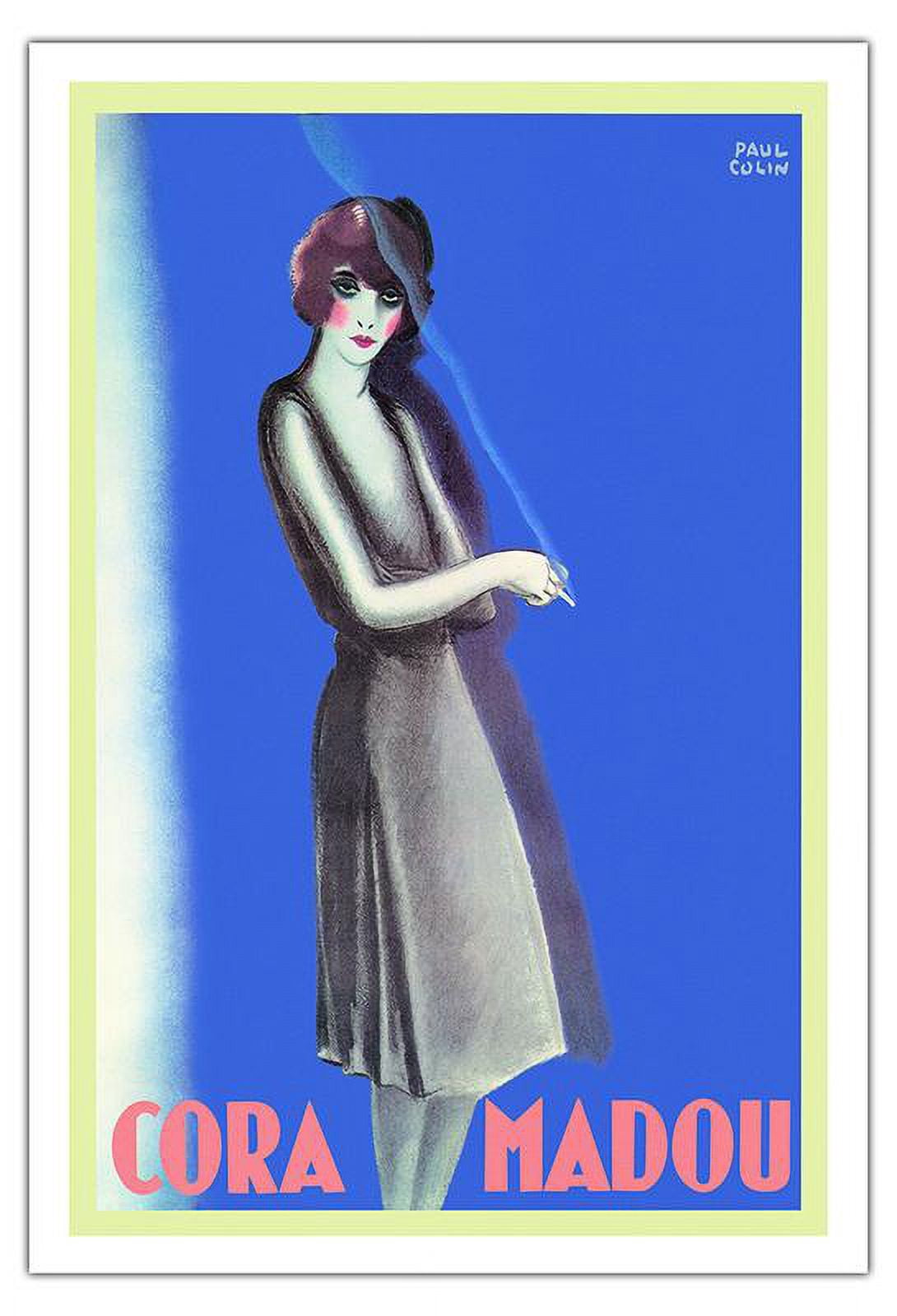 Cora Madou - Cabaret Chanteuse Singer - Vintage French Music Poster by ...