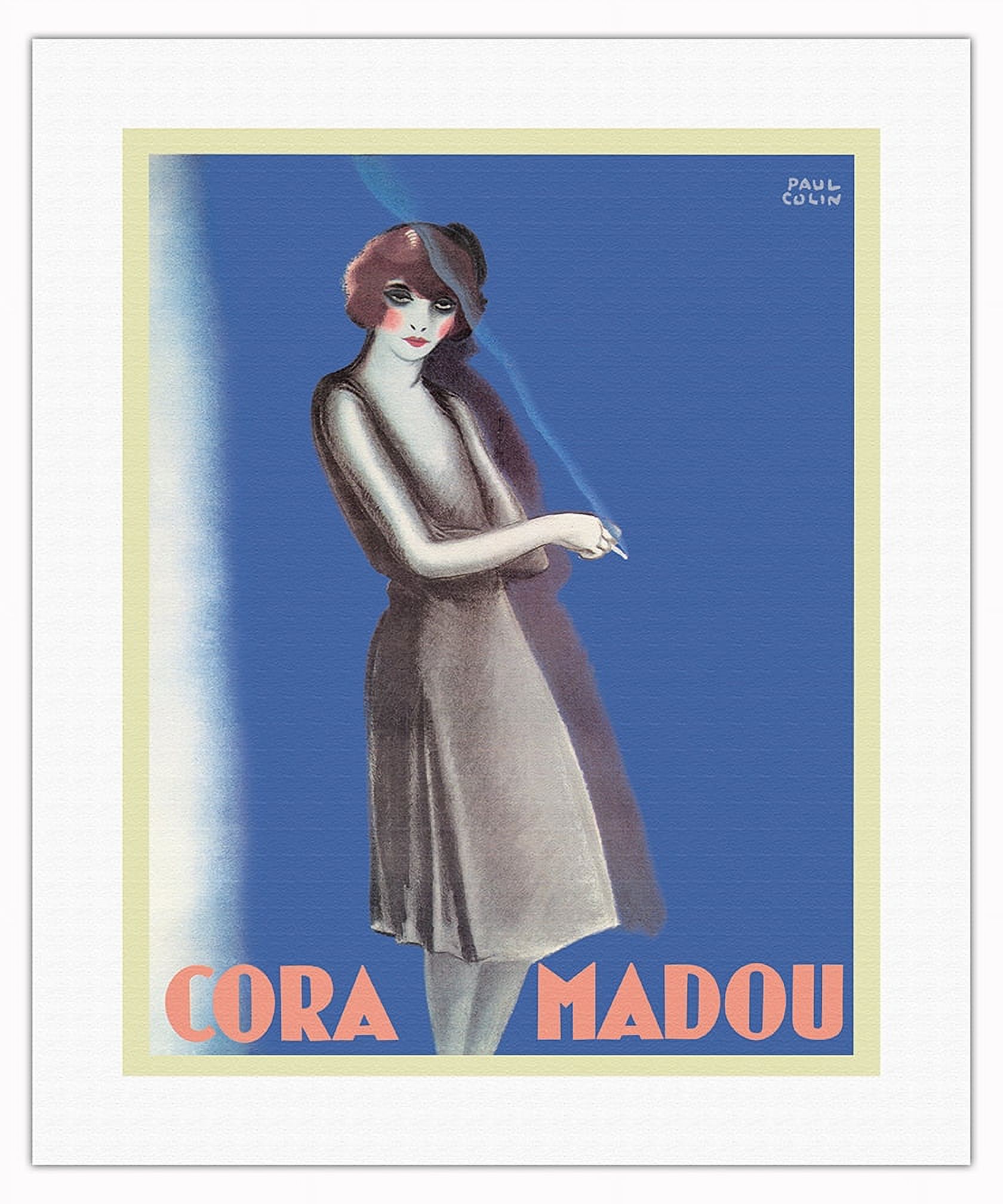 Cora Madou - Cabaret Chanteuse Singer - Vintage French Music Poster by ...