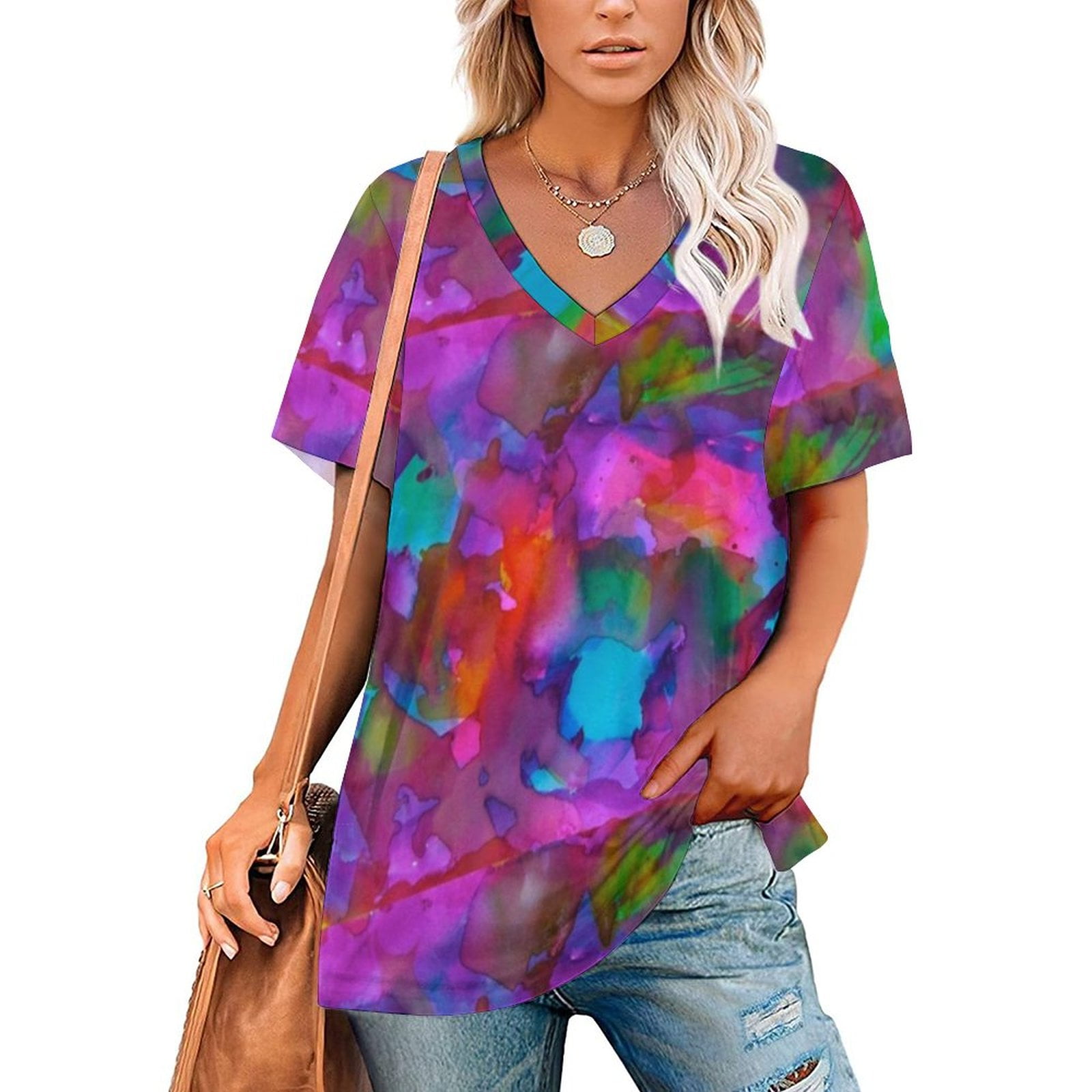 Cora'S Lotus Leaf Neck T-Shirt Long Sleeve T-Shirts For Women Spring ...