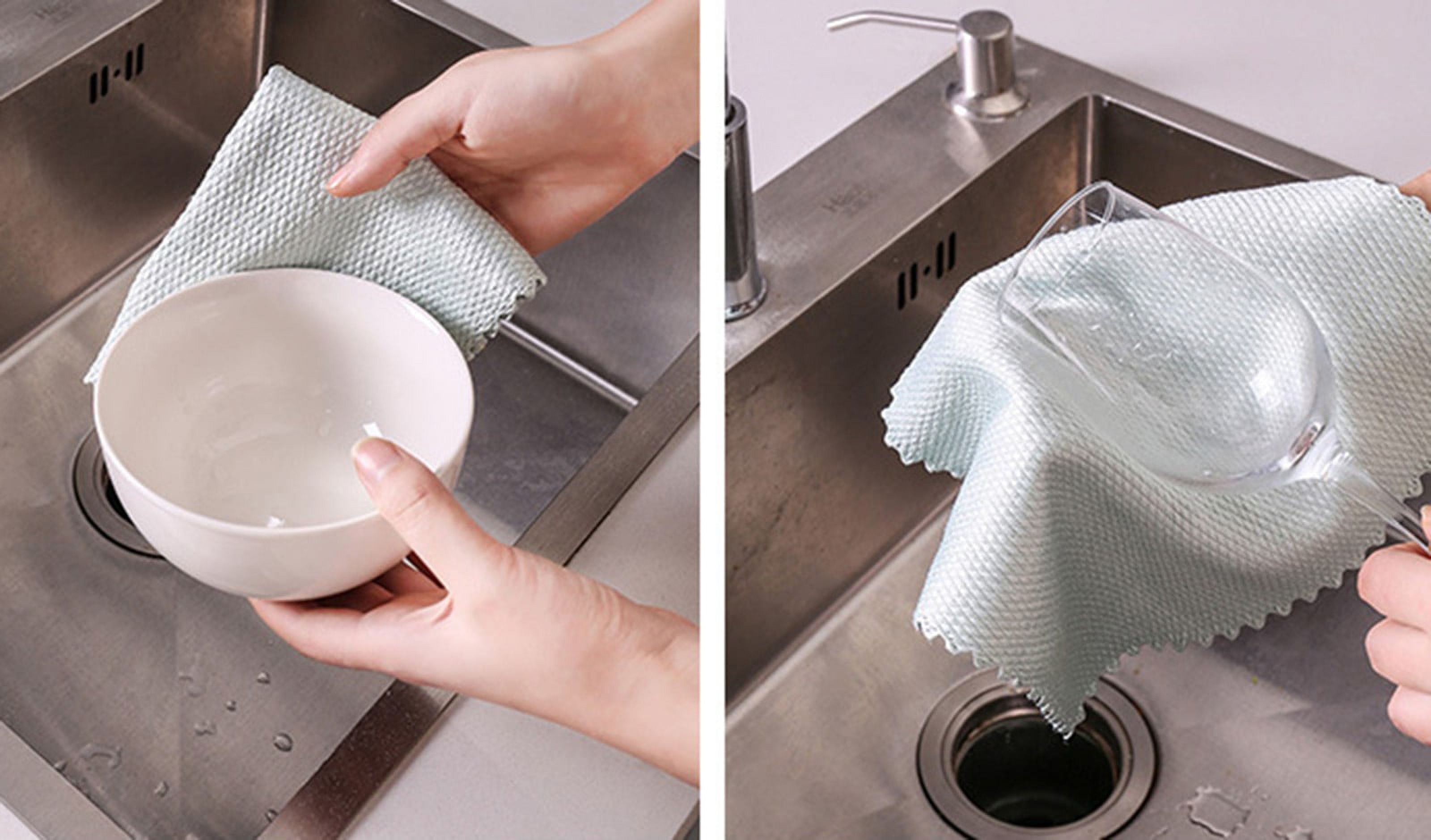 Coral 5Pc Rags Rag Color Cloths Nonstick Dish Wiping Dish Dish ...