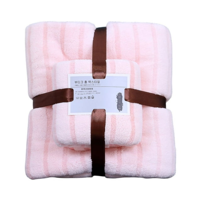 Coral Absorbent Bath Towel Set Bath Towels Are Soft And Comfortable Highly Absorbent Soft Bath ...