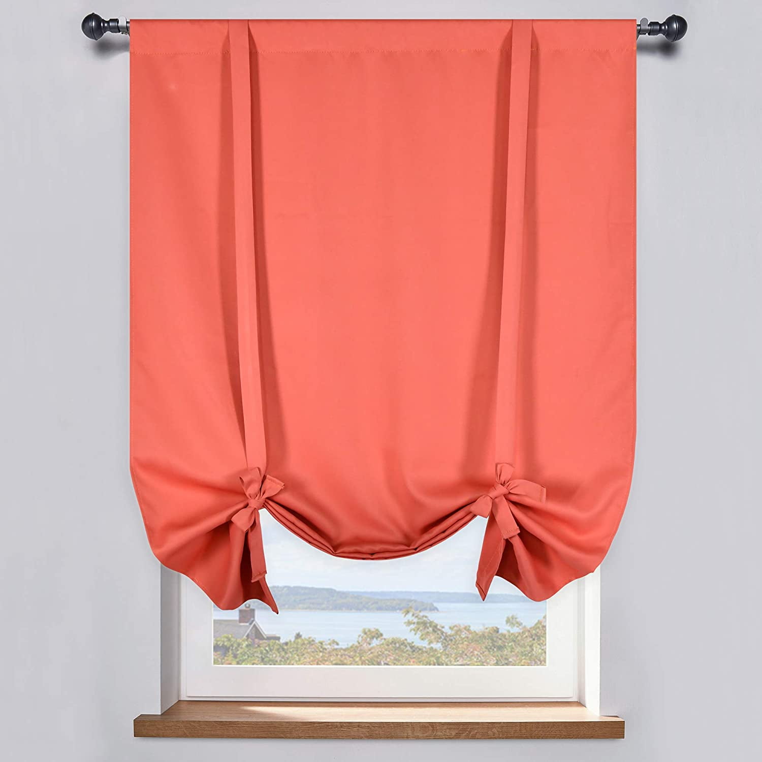 Coral Balloon Shades Blackout Curtain - Adjustable Thermal Insulated ...