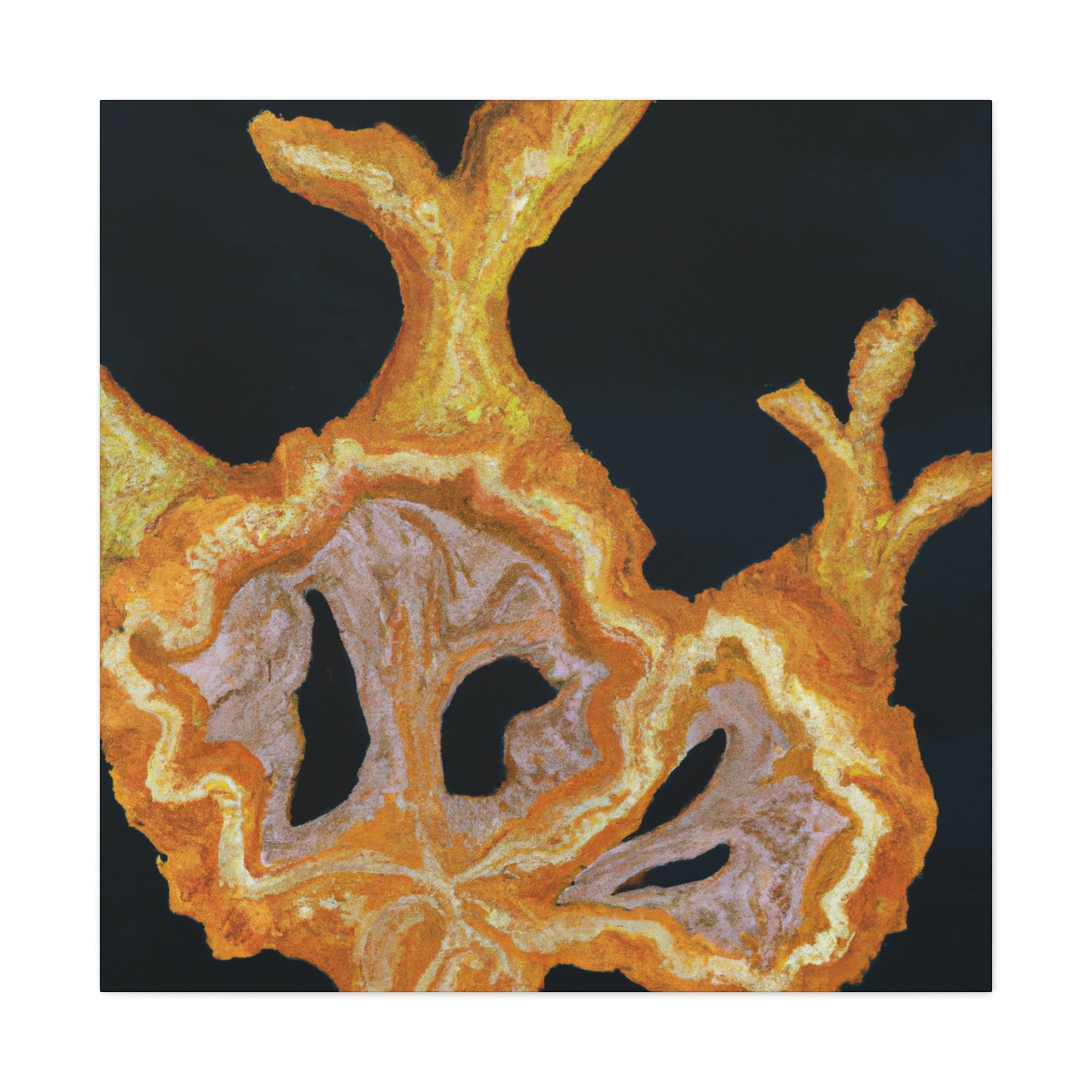 Coral Baroque Splendor - Canvas - Walmart.com