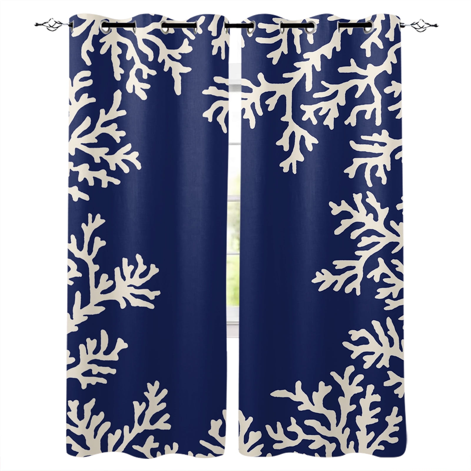 Coral Carpet Orange Room Curtains Large Window Window Curtains Curtain ...
