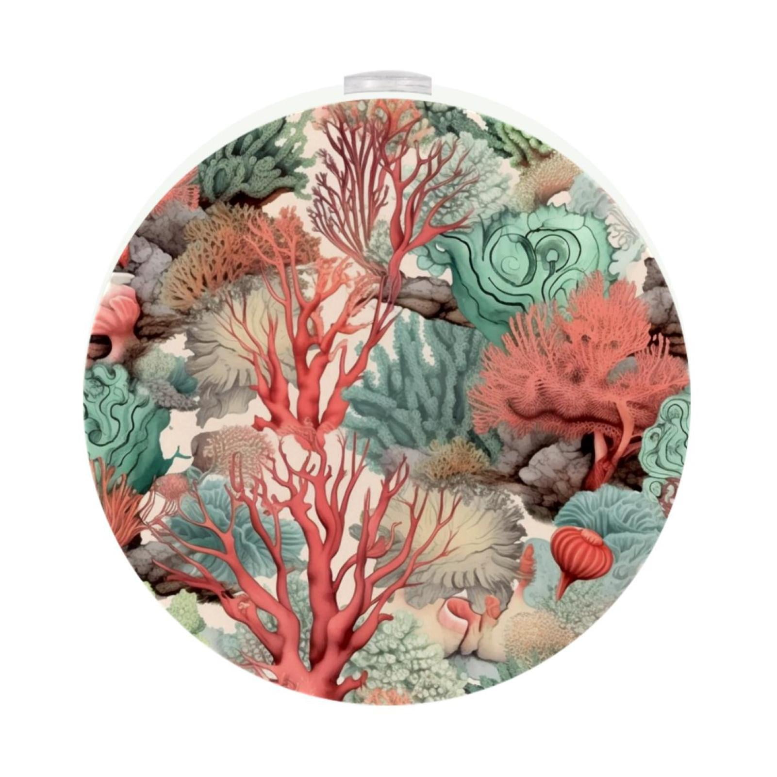 Coral Circular Night Light - Pack of 2 Wall Lights with LED Chip ...