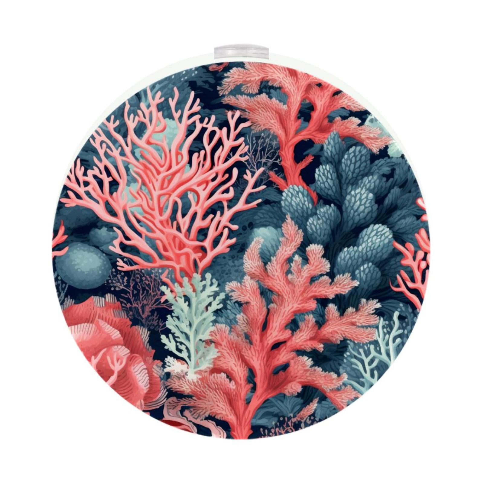 Coral Circular Night Light - Set of 2, LED Induction Wall Light for ...