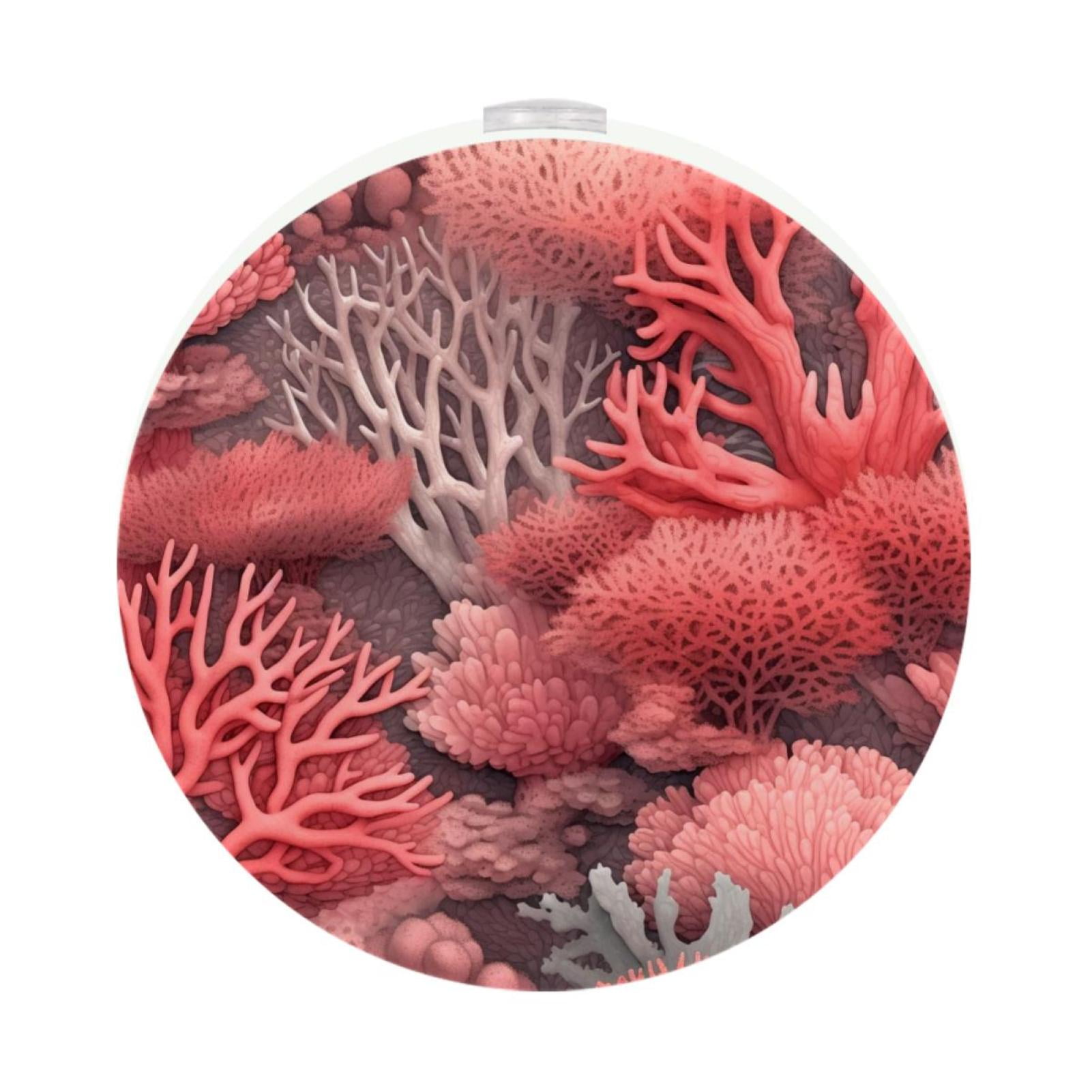 Coral Circular Night Light - Set of Two LED Wall and Room Lights ...