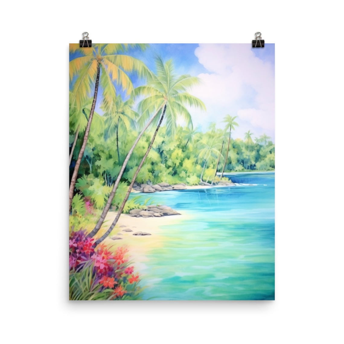Coral Coast Fiji Print, Tropical Seascape Wall Art, South Pacific Print ...
