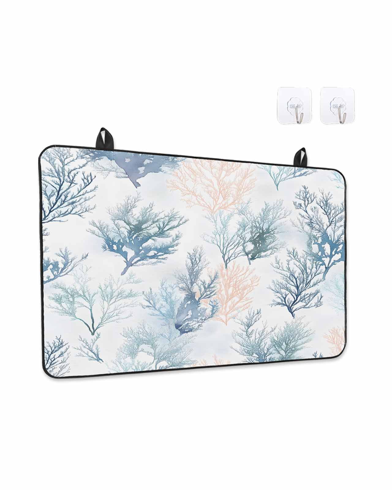 Coral Coastal Stove Top Covers for Electric Stove, Kitchen Glass ...