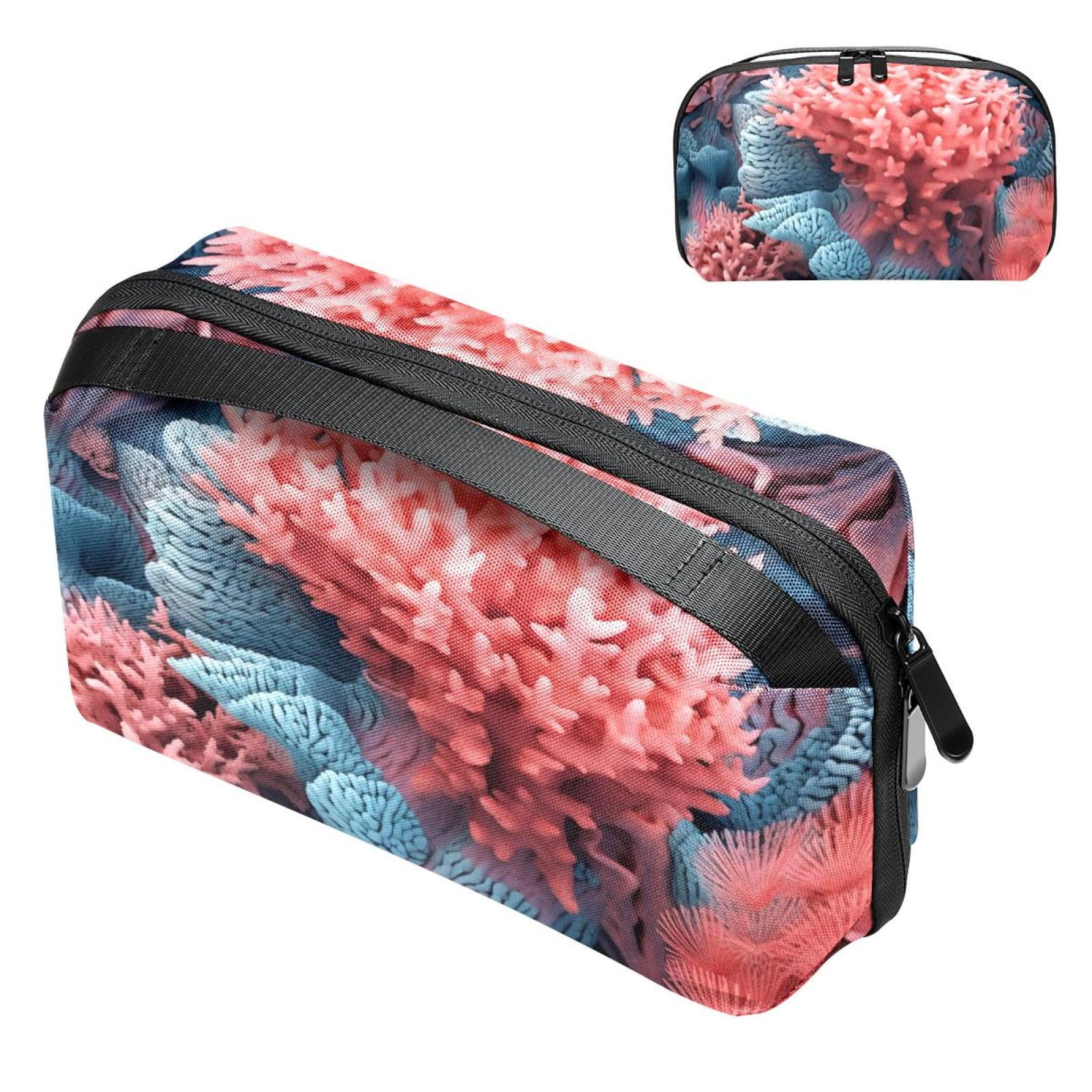 Coral Digital Pouch Oxford Cloth Waterproof Storage Pouch Cord ...