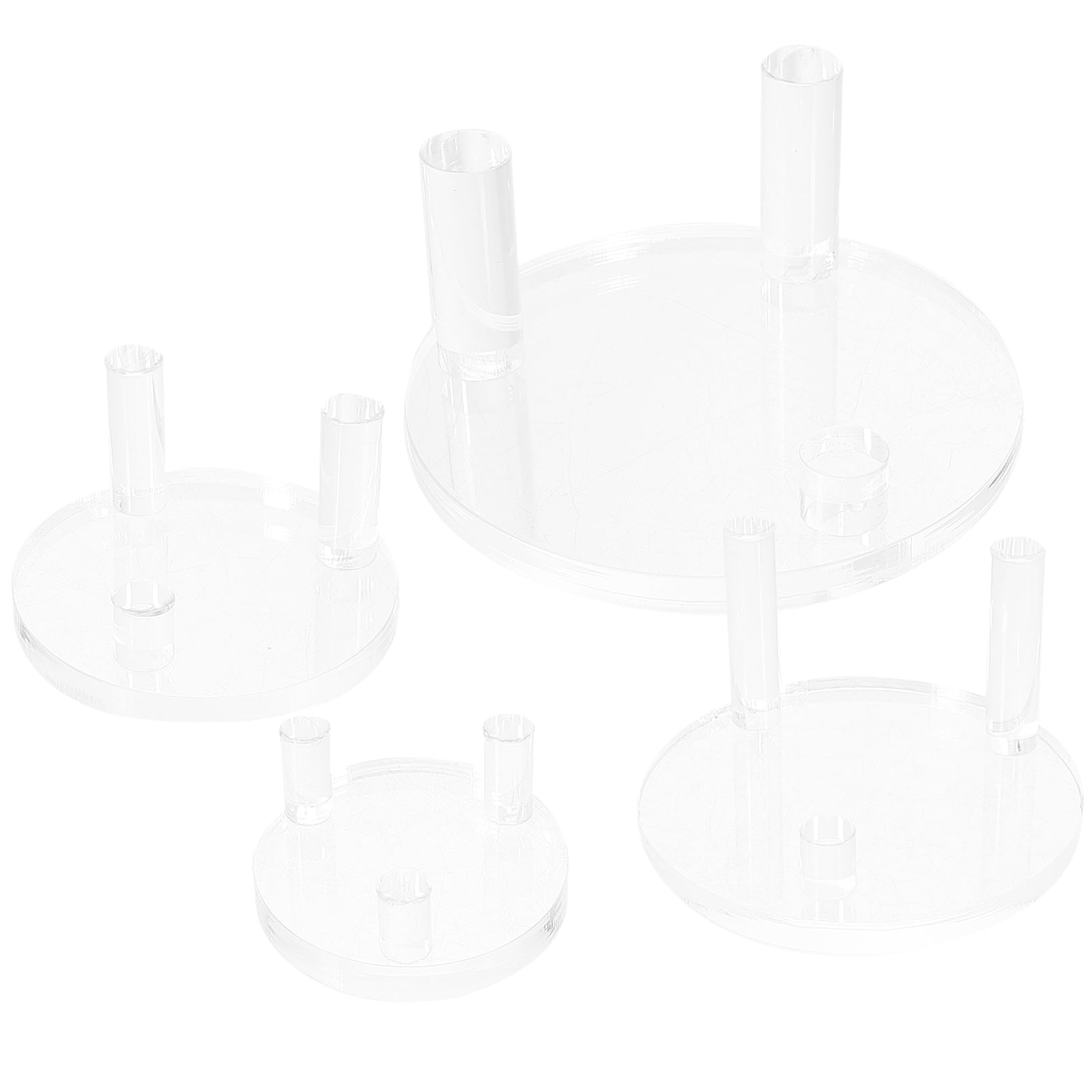 RUNROTOO Acrylic Display Stand for Gemstone Mineral Specimens Clear and ...