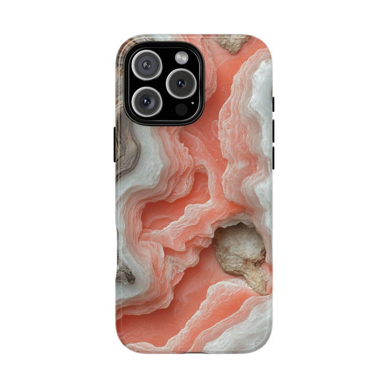 Coral Driftwood Pink Quartz Resin Abstract Artistic Texture Phone Case ...