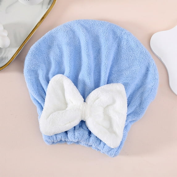 Coral Fleece Hair Drying Cap For Women, Thickened, Super Absorbent, And ...