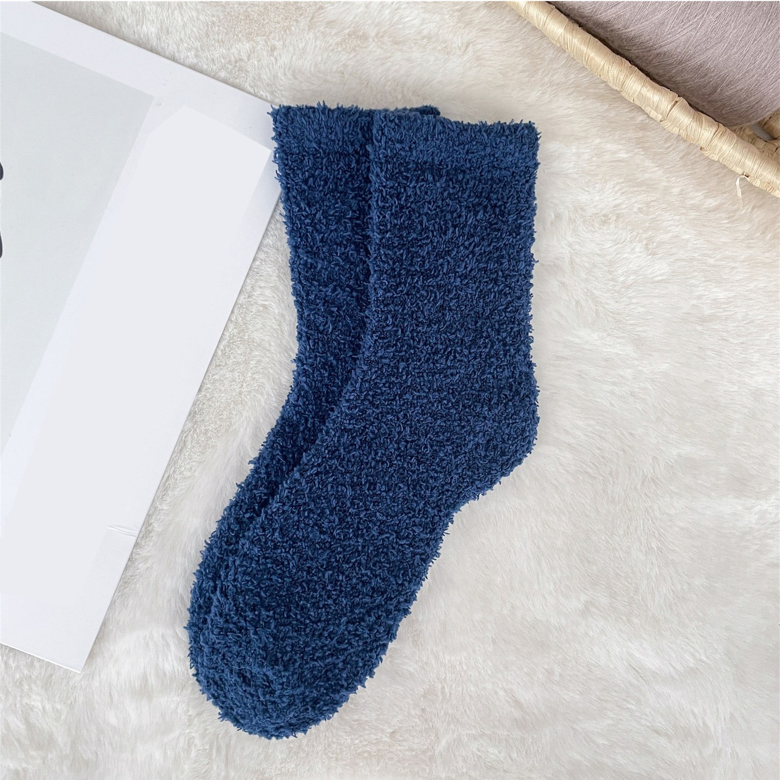 Coral Fleece Socks for Men and Women, Thickened Warm Long Socks for ...