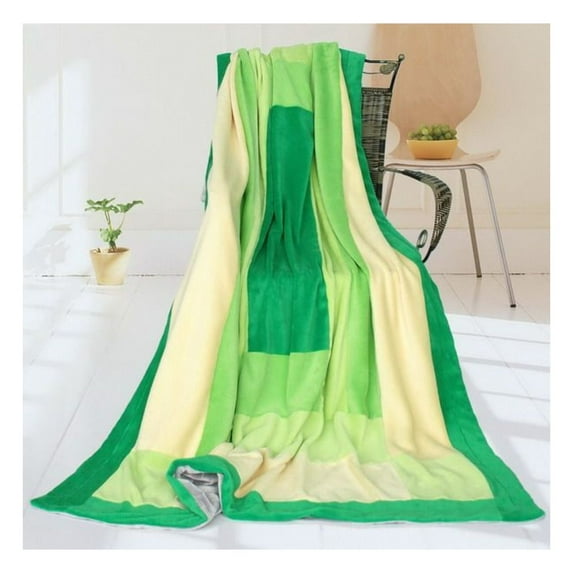 Coral Fleece Throw Blanket 59x78.7 inches - Soft Patchwork Blanket for ...