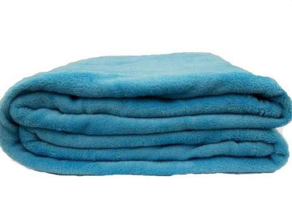 Coral Fleece Throw Blanket Soft Elegant Cover Queen Turquoise - Walmart.com