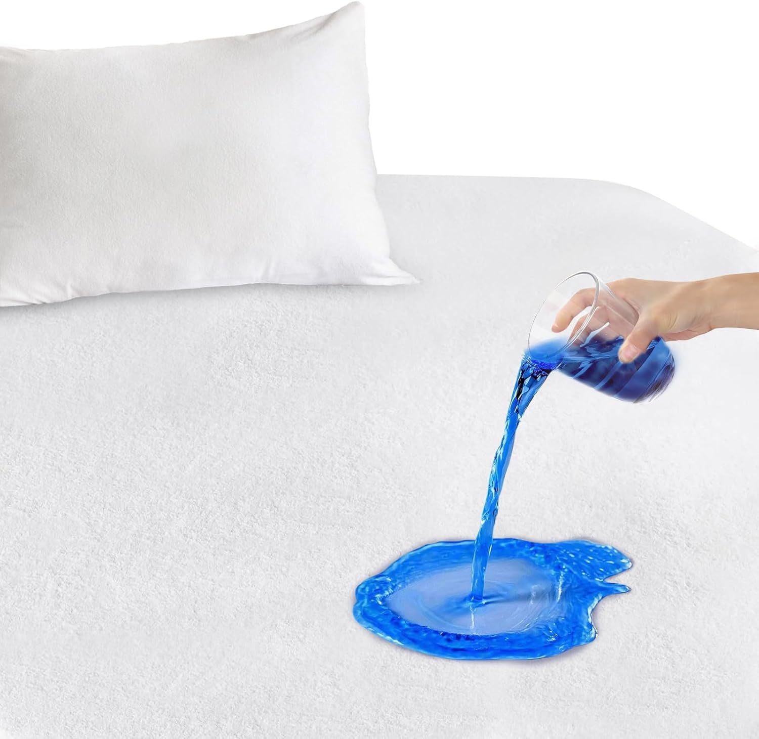 Coral Fleece Waterproof Mattress Protector, Stretchable King Size ...