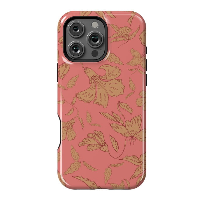 Coral Floral Classic Botanical Phone Case for iPhone 11 12 13 14 15 16 Pro Max - Walmart.com