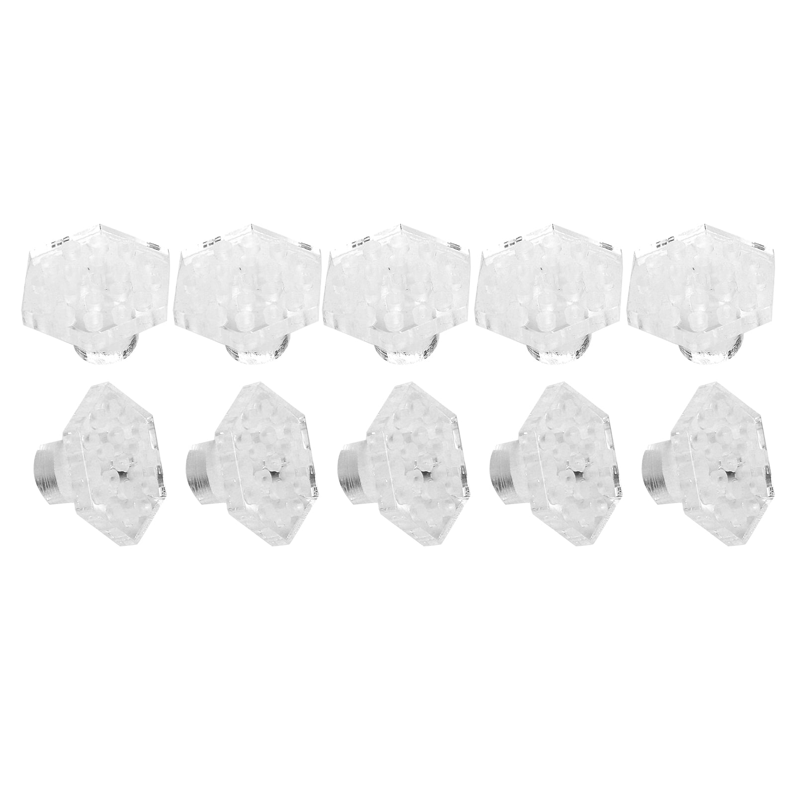 Coral Frag Rack Hex Holder, 10-Piece Acrylic Transparent Base Stand ...