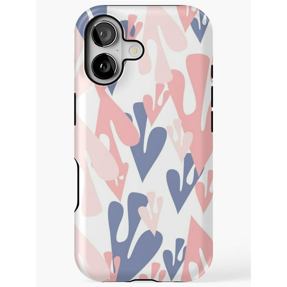 Coral Garden Contemporary Abstract Floral iPhone Case 11 12 13 14 15 16 ...