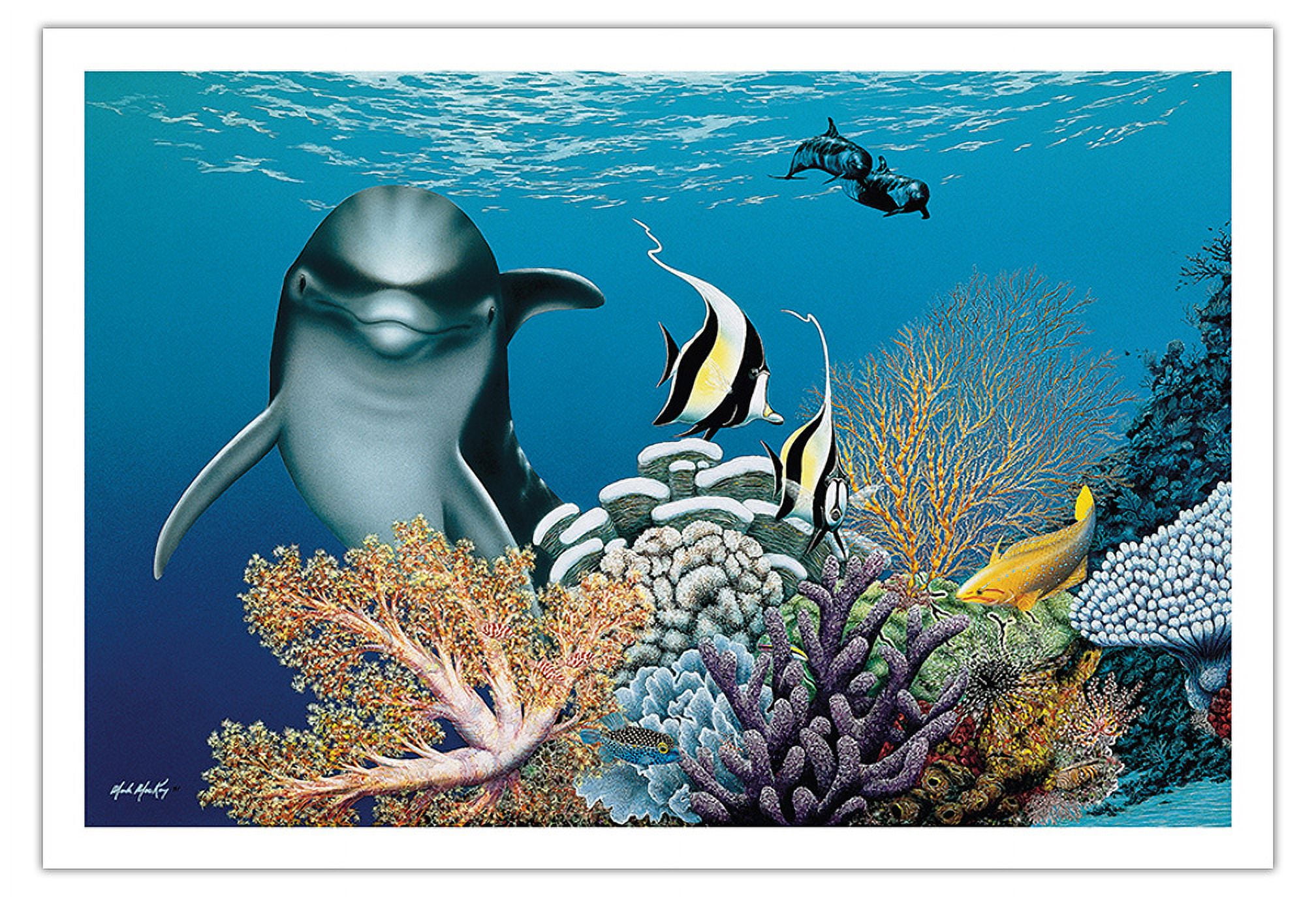 Coral Garden - Hawaiian Dolphin (Nai’a) - From an Original Color ...