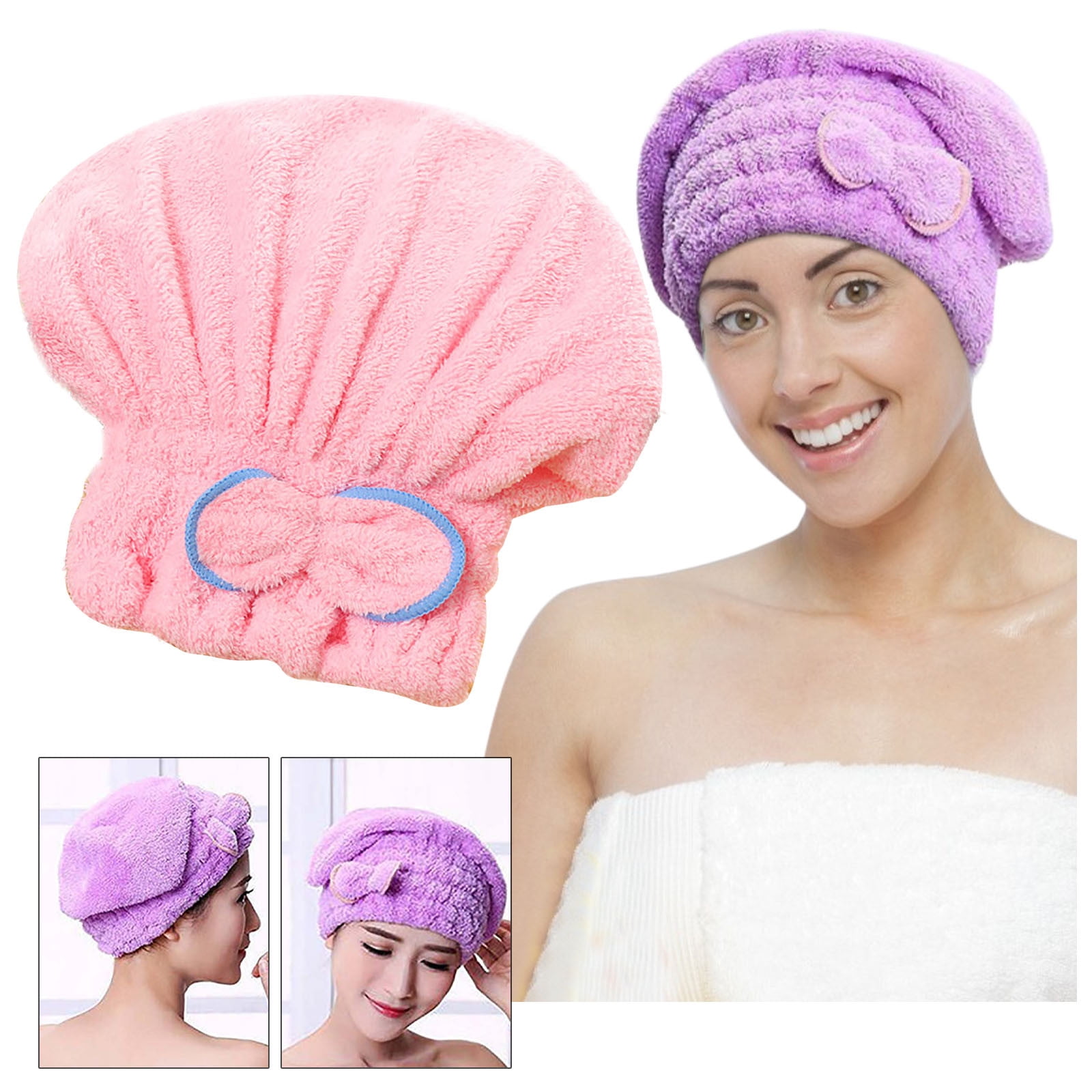 Coral Hair Wrapping Towel Cap for Efficient Quick Drying and Superior ...