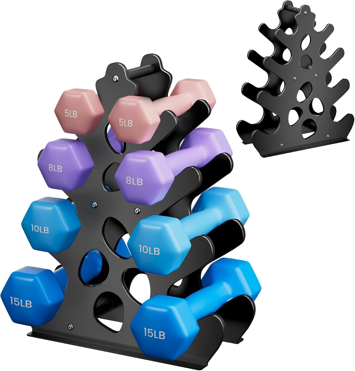 Coral-Inspired Dumbbell Rack Stand (Dumbbells Not Included), A-Frame ...
