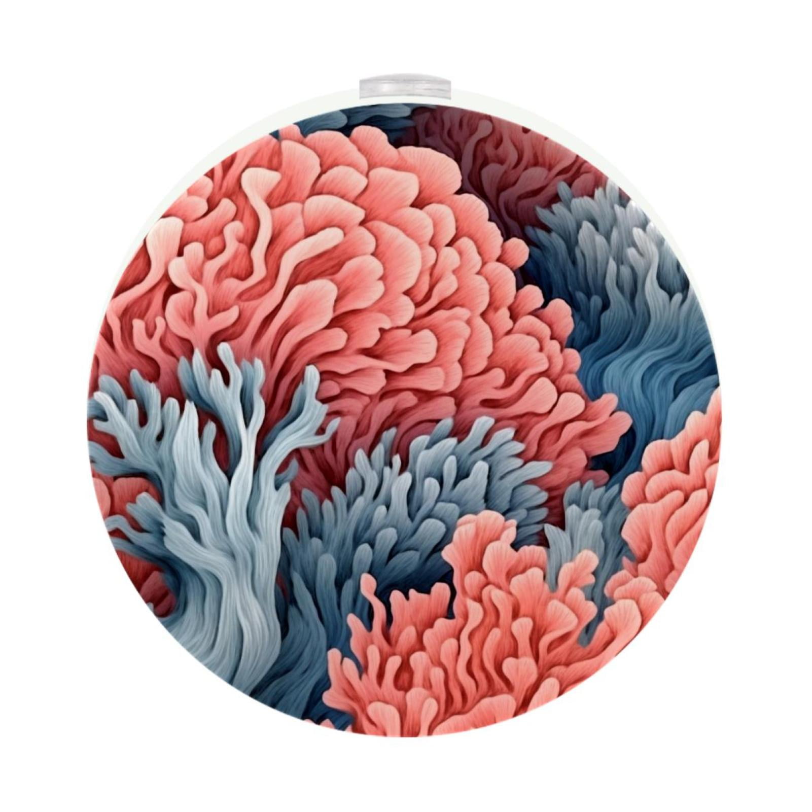 Coral LED Night Light - 2-Pack, Induction Light Control, ABS Material ...