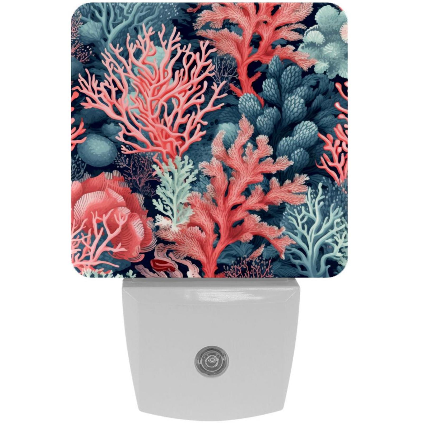 Coral LED Square Night Lights - Energy Efficient & Elegant Decorative ...