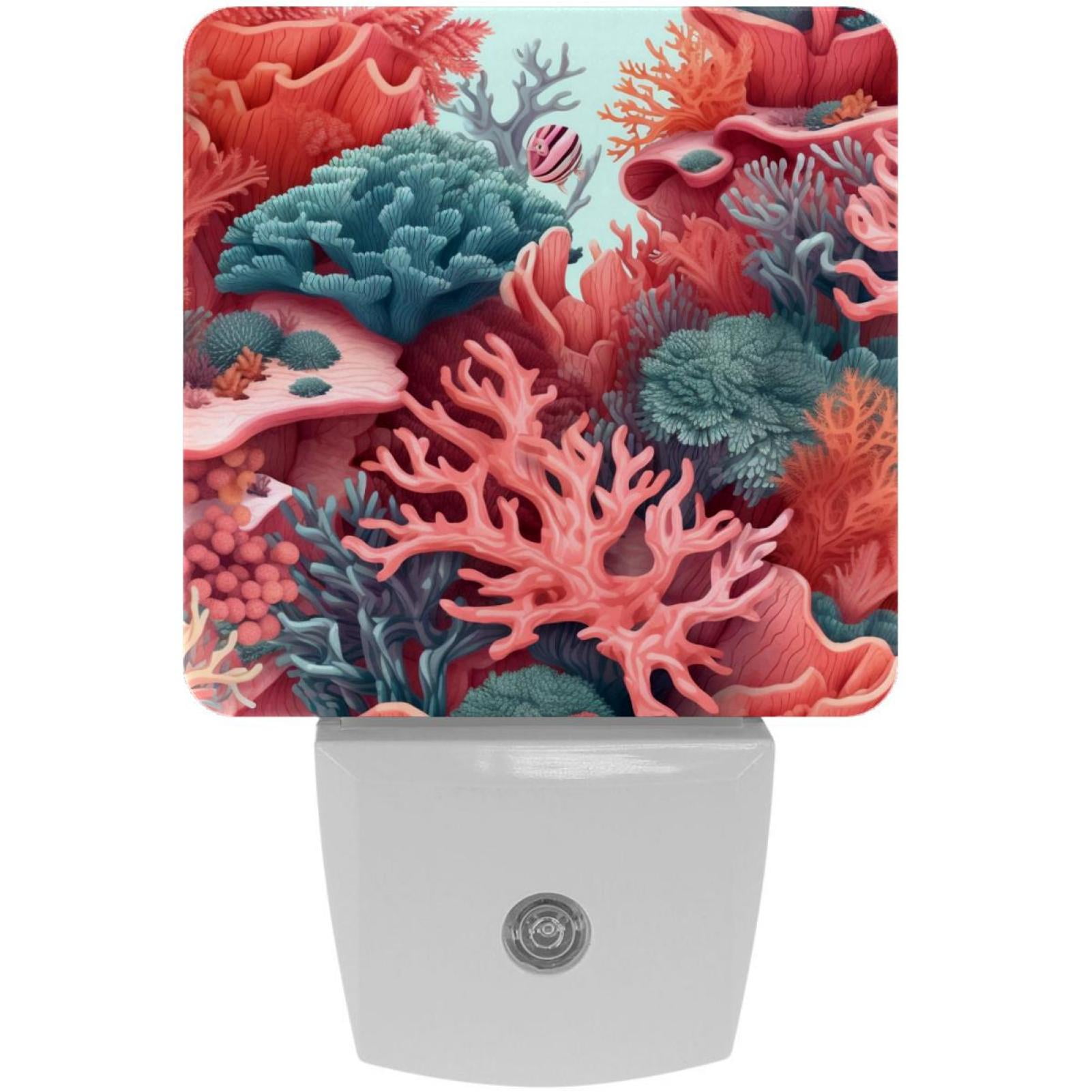 Coral LED Square Night Lights - Energy Efficient and Sleek Design - for ...