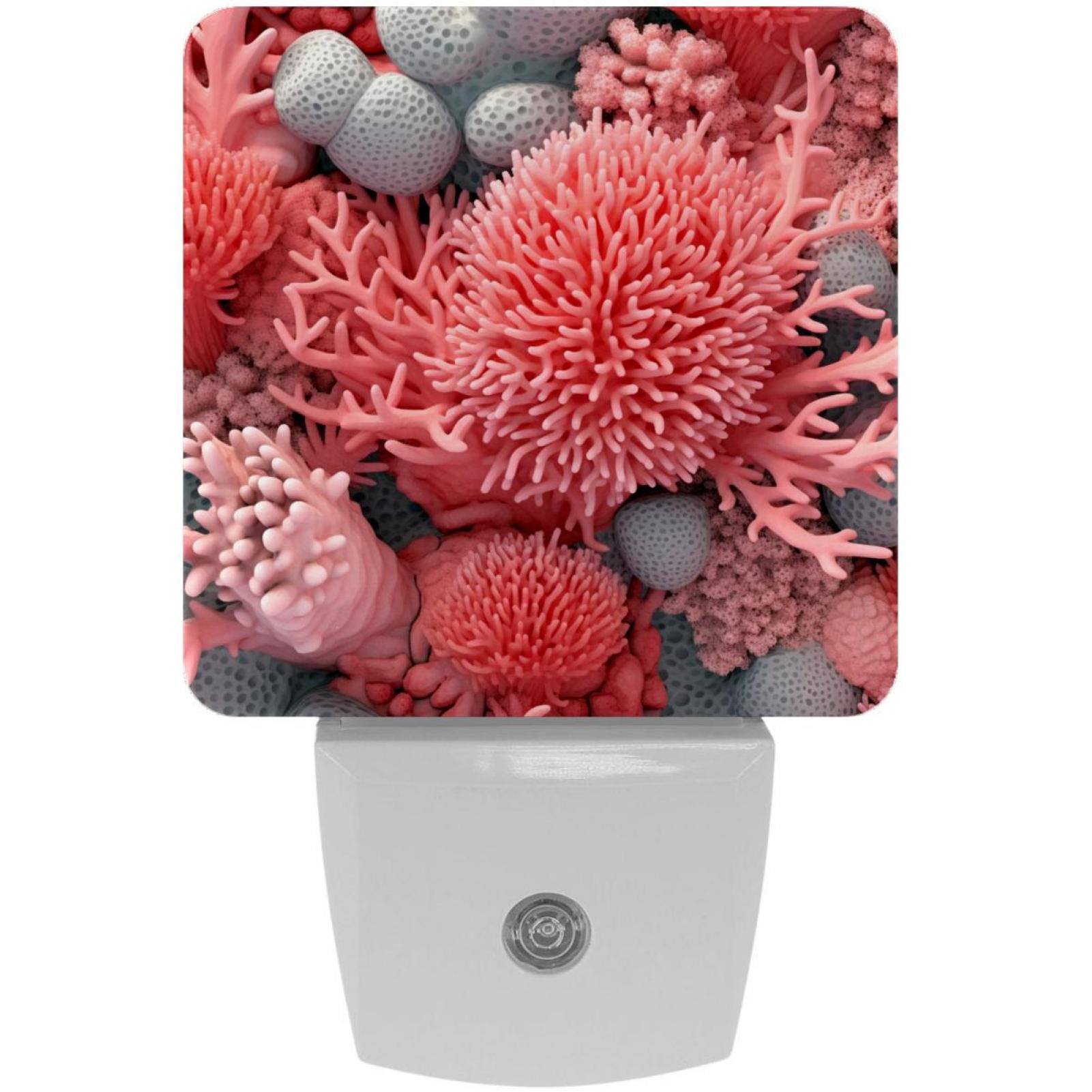 Coral LED Square Night Lights - Modern Design, Energy Efficient Indoor ...