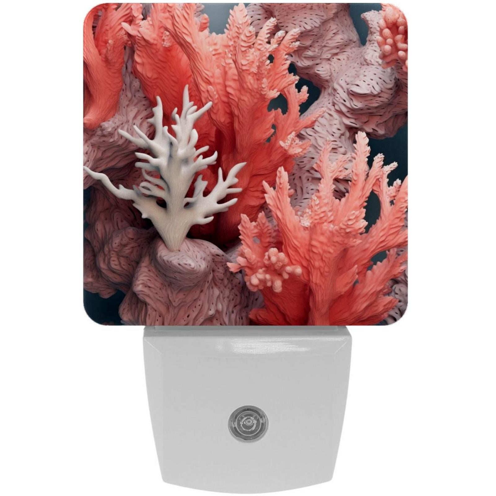 Coral LED Square Night Lights - Small and Bright Illumination for Your ...