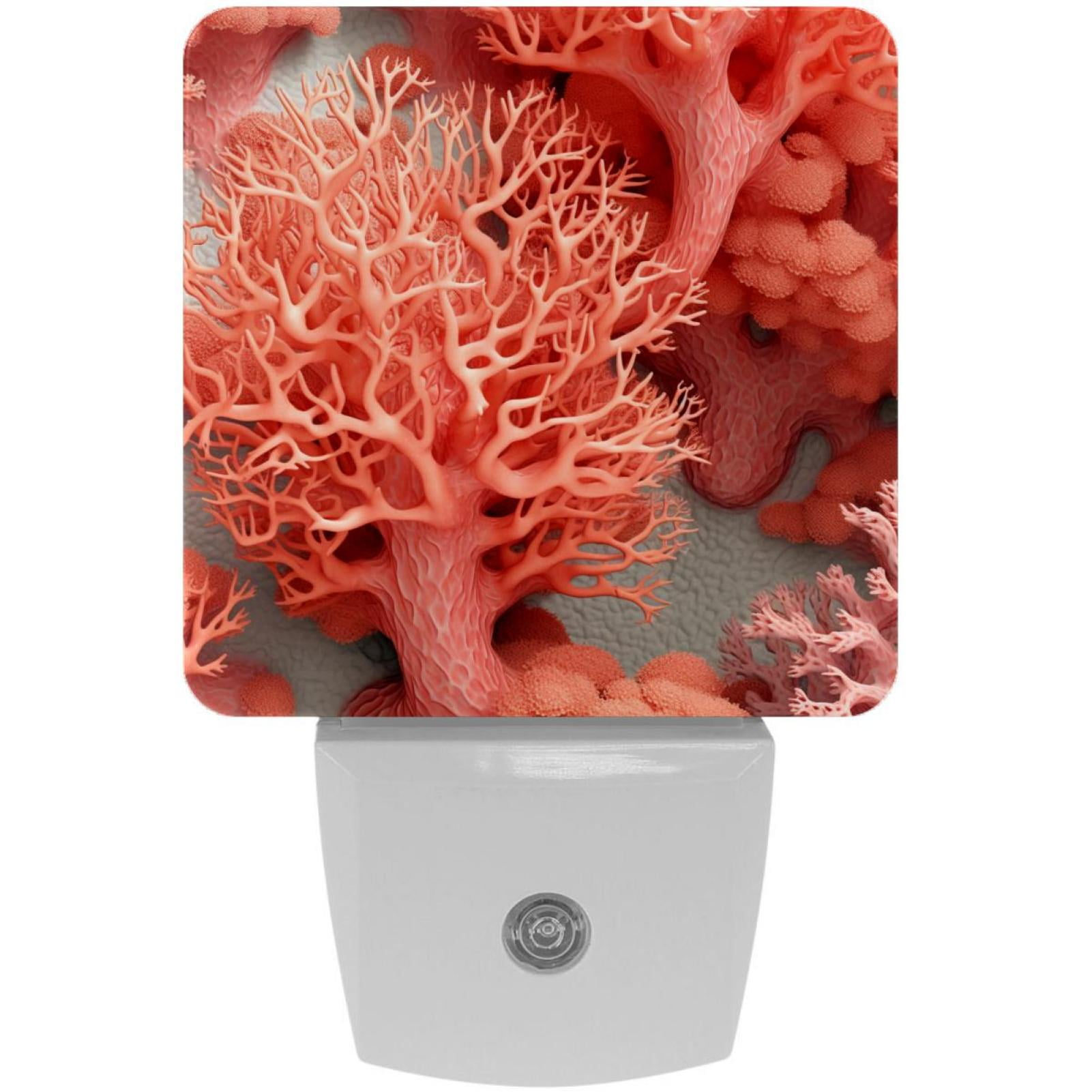 Coral LED Square Night Lights - Small and Stylish Energy-Saving Lamps ...