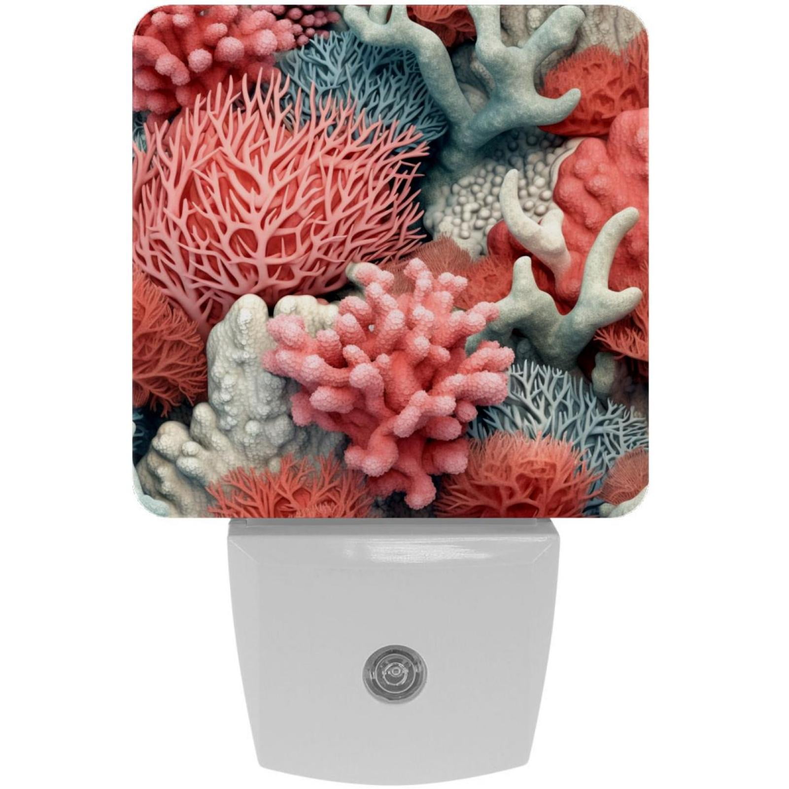 Coral LED Square Night Lights - Stylish and Convenient Illumination for ...