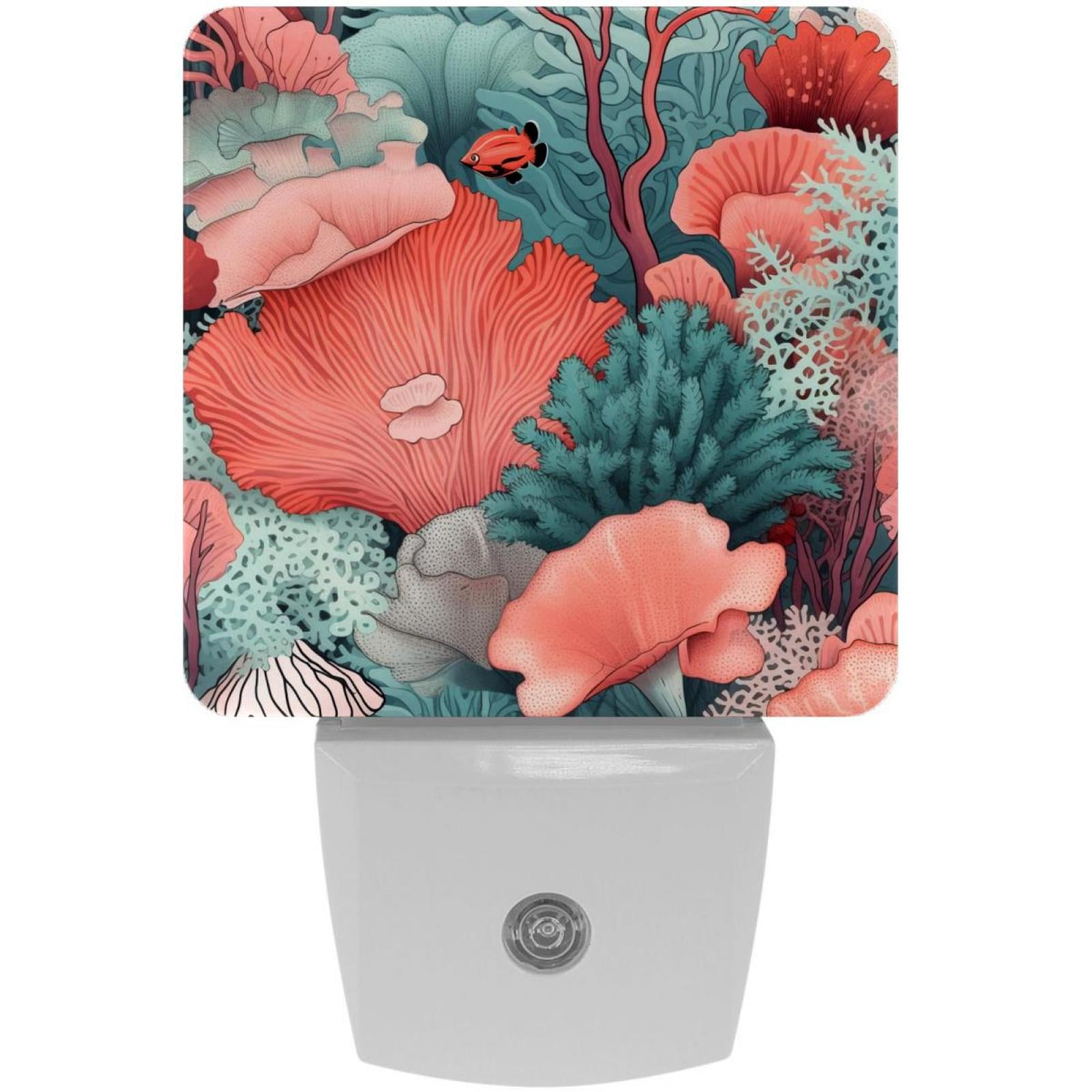 Coral LED Square Night Lights - Stylish and Energy-Efficient ...