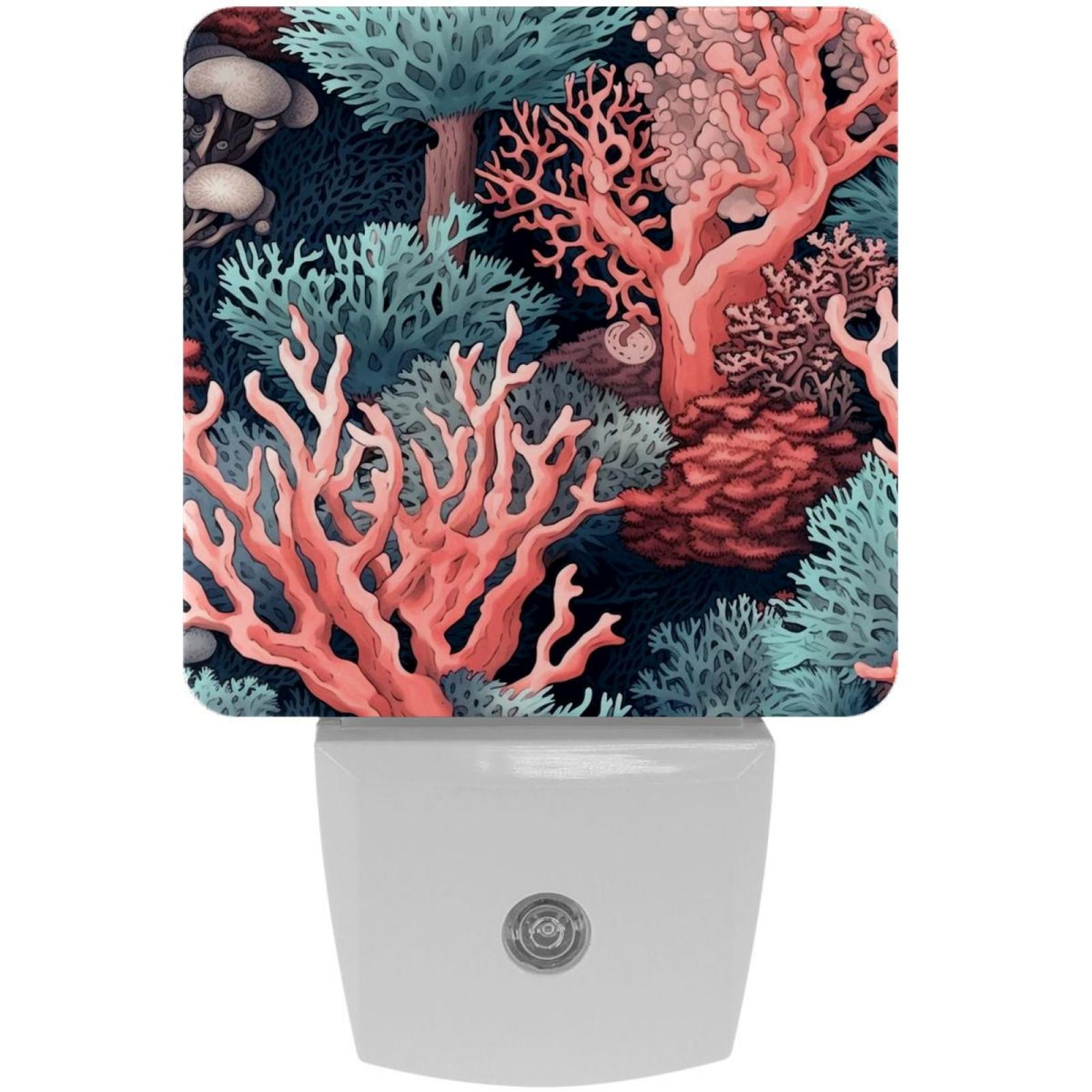 Coral LED Square Night Lights - Stylish and Energy-Efficient Lighting ...