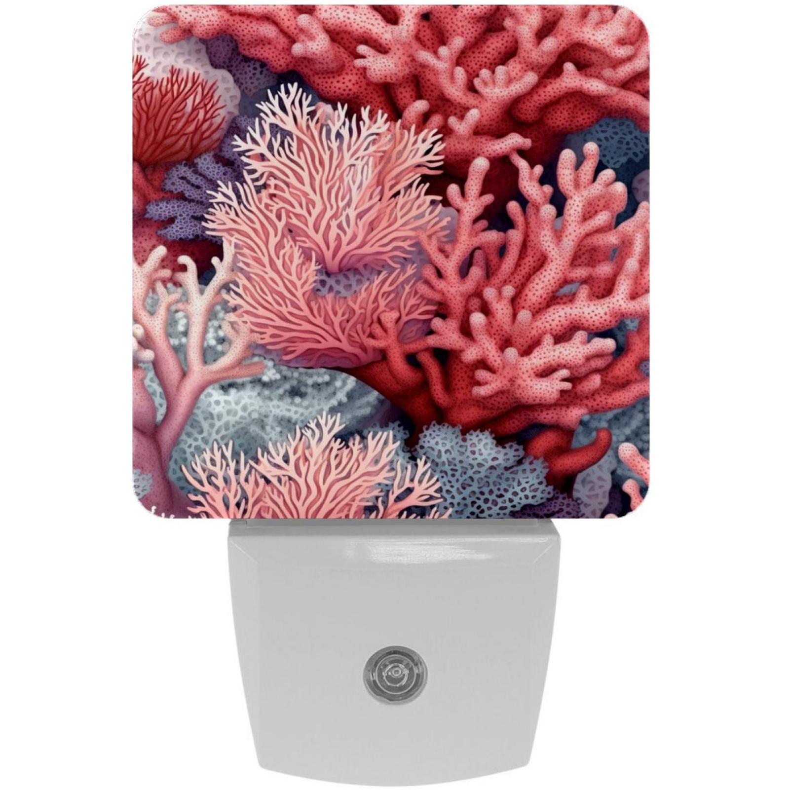 Coral LED Square Night Lights - Stylish and Energy-Efficient Lighting ...