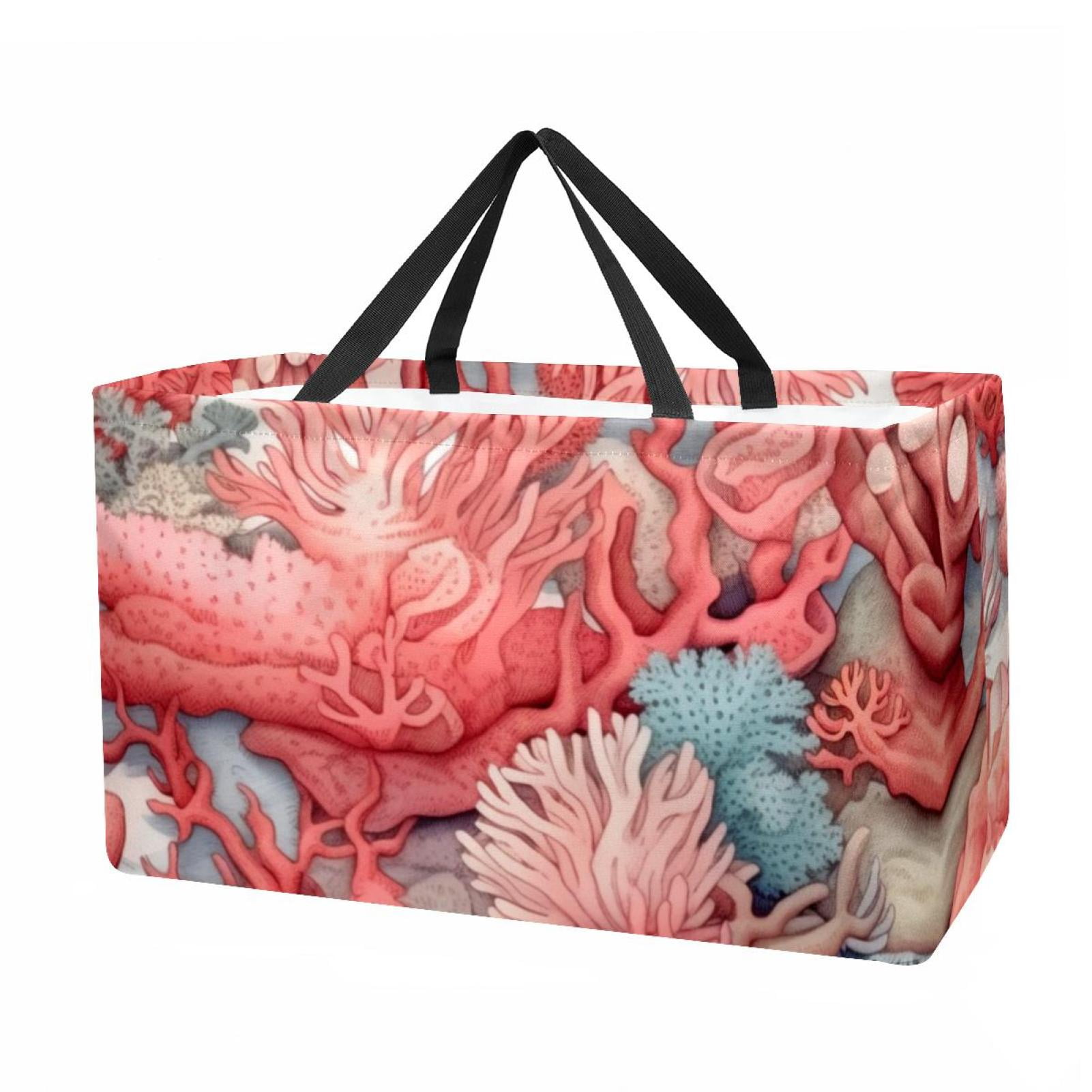 Coral Large Capacity Reusable Laundry Bag – Foldable Oxford Cloth ...
