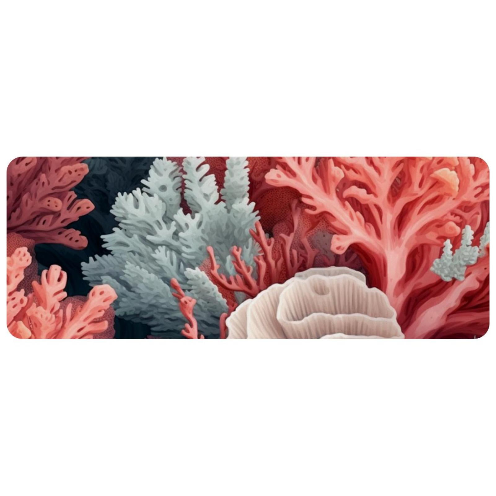 Coral Mouse Pad, Rubber Base Computer Mouse Pads for Wireless Mouse ...