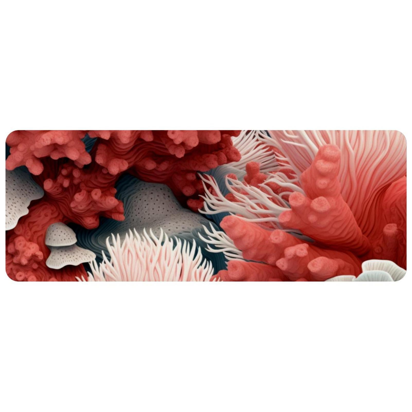 Coral Mouse Pad, Rubber Base Computer Mouse Pads for Wireless Mouse ...