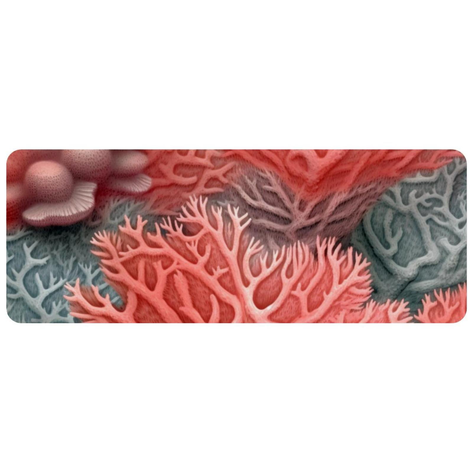Coral Mouse Pad, Rubber Base Computer Mouse Pads for Wireless Mouse ...