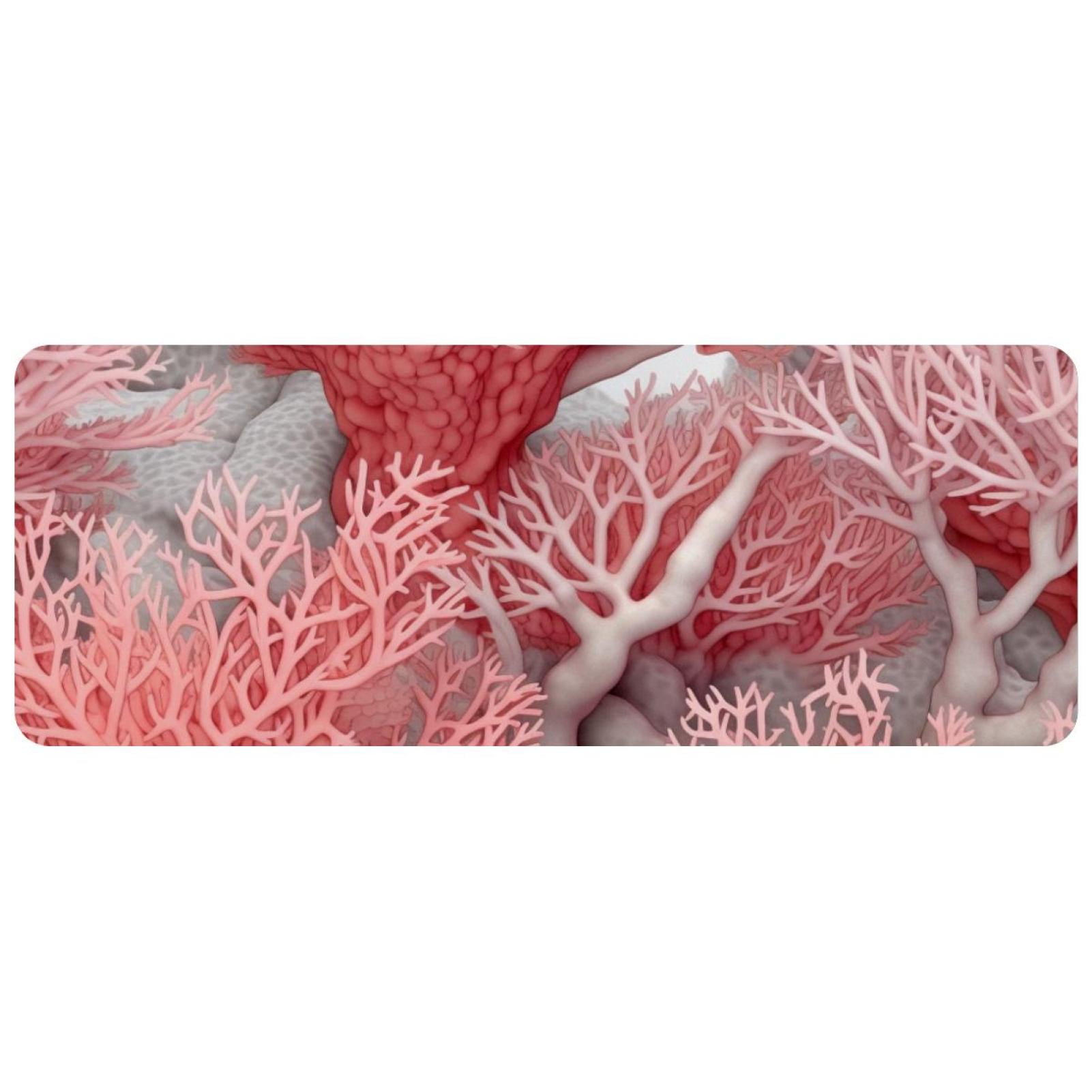 Coral Mouse Pad for Wireless Mouse Home Office Desk Laptop with Rubber ...