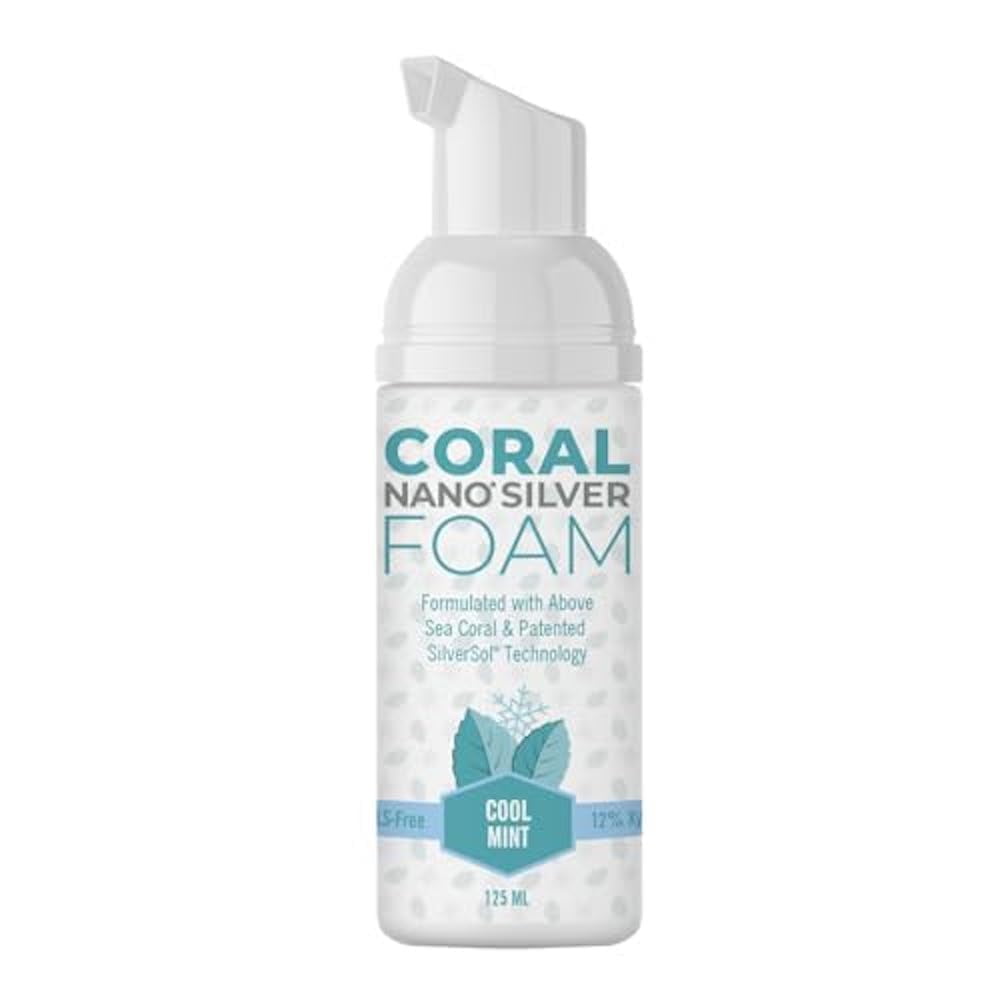 Coral Nano Silver Foaming Toothpaste, Natural Fluoride Free Toothpaste ...