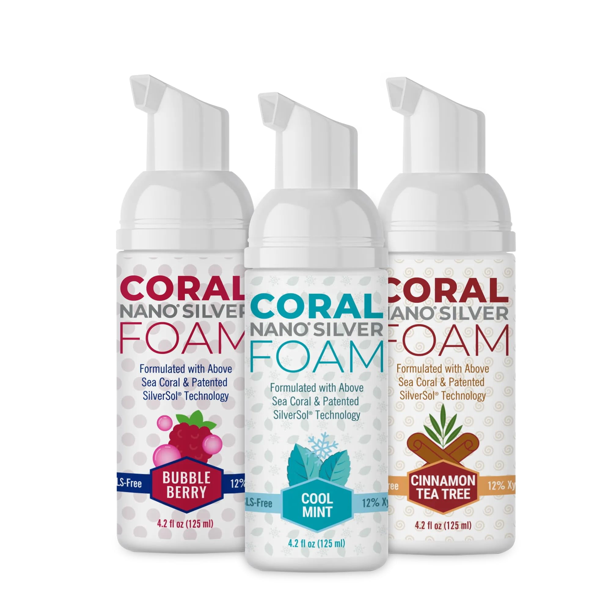Coral Nano Silver Foaming Toothpaste, Natural Fluoride Free Toothpaste ...