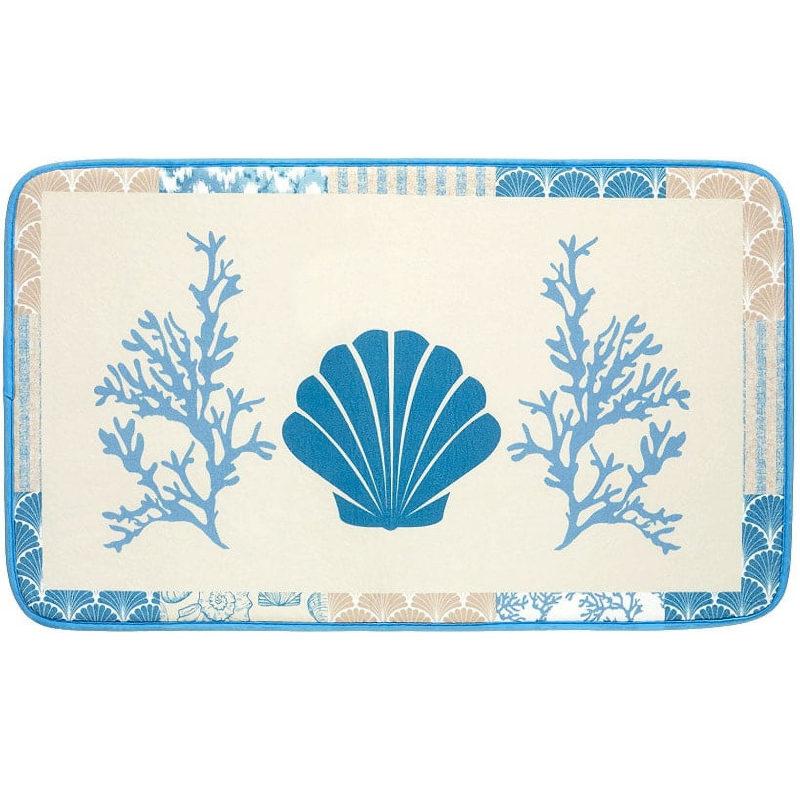 Coral Patch Bath Collection - Coral Patch Rug - Walmart.com