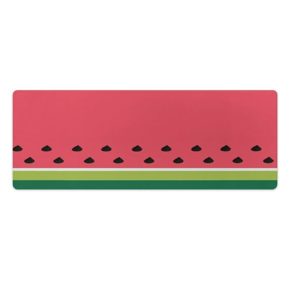 Coral Pink Green Summer Watermelon Fruit Stripes 2 PCS Anti Fatigue ...