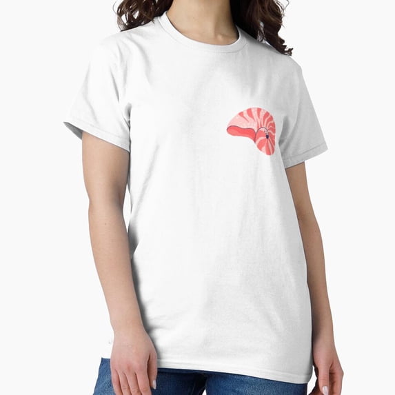 Coral Pink Snail Seas Shirt, Seas Coastal Graphic Tee, Ocean Lover ...